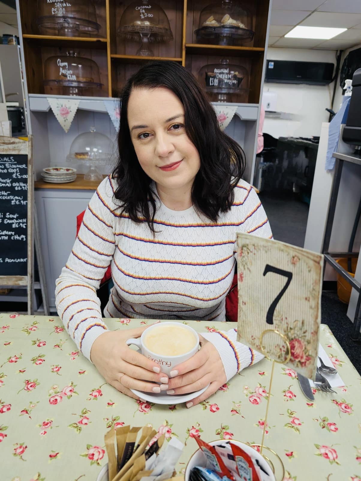 Stephanie Pops into English Rose Tea Room in Hoyland - Stephanie Peacock - Stephanie Peacock