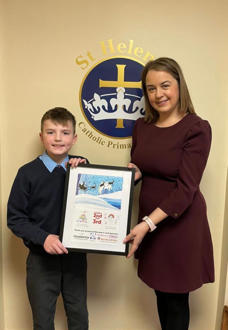 Stephanie Peacock Presents First Prize for Christmas Card Competition ...