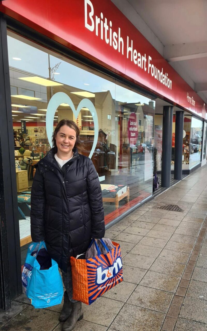 Stephanie Makes Donation to British Heart Foundation in Barnsley ...