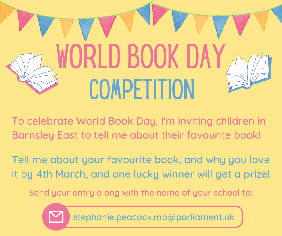 Stephanie Opens World Book Day Competition to Local Children ...