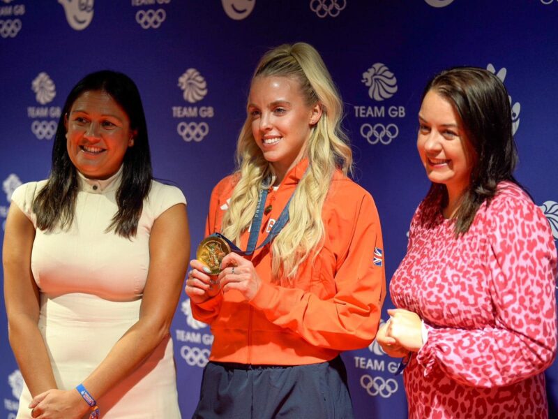 Stephanie Attends Team GB Olympic Homecoming - Stephanie Peacock ...