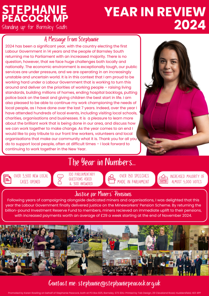 Stephanie's Year in Review 2024 - Stephanie Peacock - Stephanie Peacock